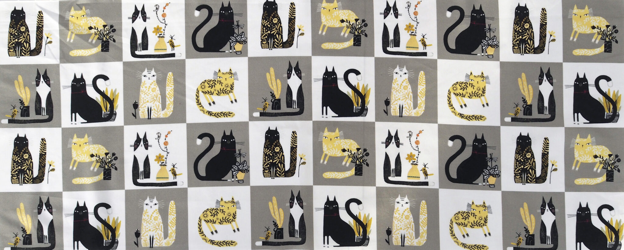 KATZEN-PANEL "Cosmo Cats" Stoff Nr. 231136 - Quilt Shop Ruth Baudisch